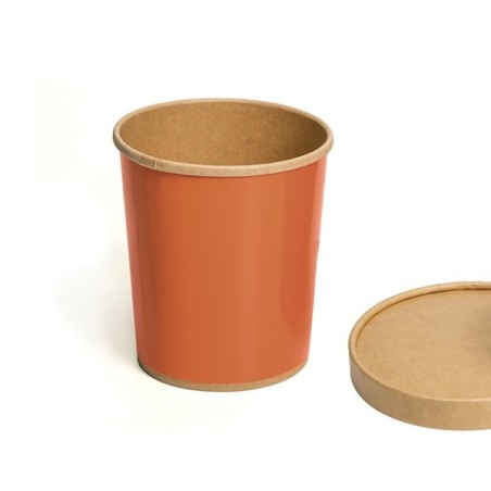 Vaso helado 900ml galaxy cooper con tapa kraft